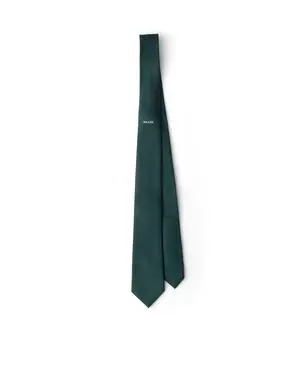 Prada Silk Tie - Green