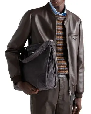 Prada Reversible Nappa Leather Bomber Jacket
