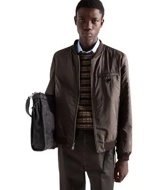 Prada Reversible Nappa Leather Bomber Jacket