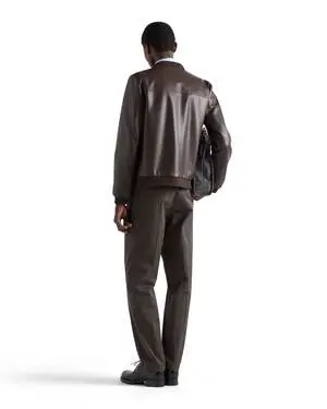 Prada Reversible Nappa Leather Bomber Jacket