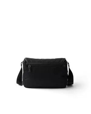 Prada Quilted Re-nylon Shoulder Bag With Saffiano Trim