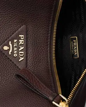 Prada Small Leather Bag - Brown