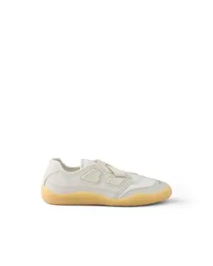 Prada Speedrock Technical Mesh And Leather Sneakers