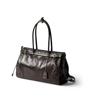 Prada Bonnie Large Leather Handbag