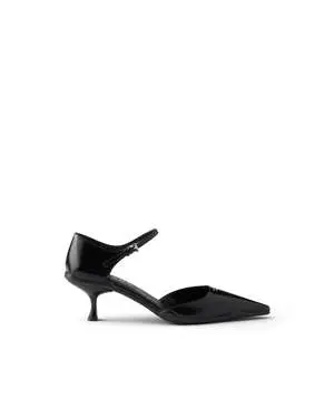Prada Brushed Leather D'orsay Pumps