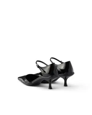 Prada Brushed Leather D'orsay Pumps