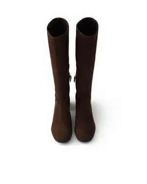 Prada Stretch Suede Boots
