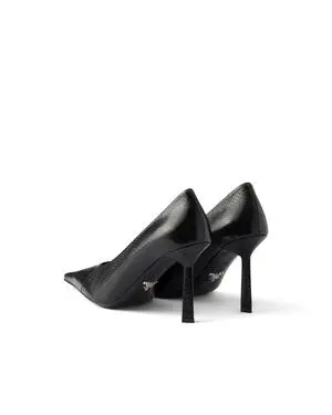 Prada Ayers Leather Pointy Toe Pumps