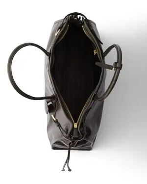 Prada Bonnie Extra-large Leather Bag - Green