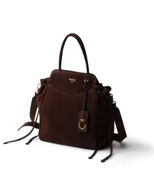 Prada Carry Medium Suede Bag