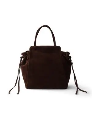 Prada Carry Medium Suede Bag