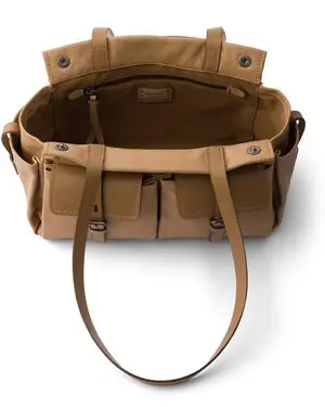 Prada Route Medium Leather Tote Bag