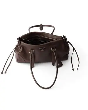 Prada Bonnie Medium Antiqued Leather Tote Bag