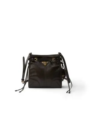 Prada Bonnie Leather Mini Shoulder Bag - Green