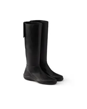 Prada Toblach Nappa Leather Boots - Black