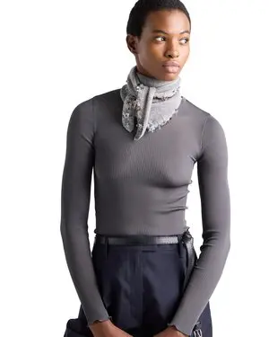 Prada Ribbed Knit Top