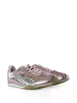PUMA H-street Luster Cracked-effect Sneakers