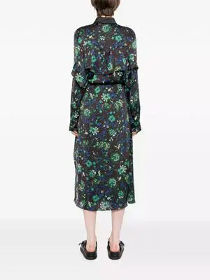 Sacai Floral-print Ruffled Dress