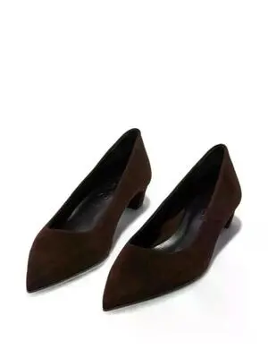 AeydĒ Judi Pointed-toe Suede Pumps