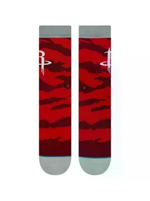 Stance X Nba Houston Rockets Camo-print Socks - Red