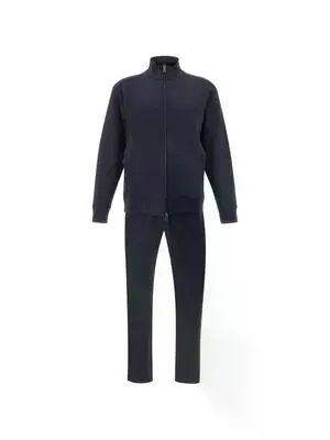 Paul & Shark Logo-embroidered Zip-up Tracksuit - Blue