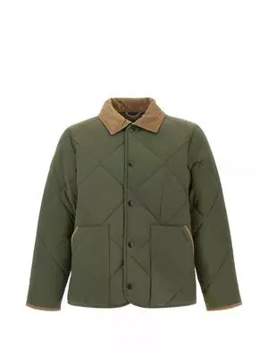 Barbour Short Liddesdale Diamond-quilted Jacket - Green