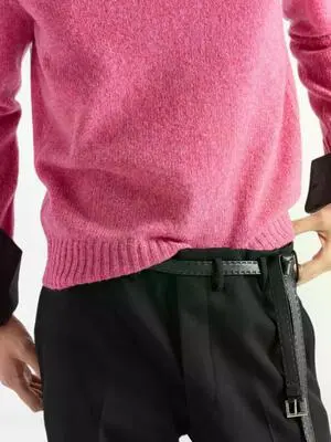 Prada Shetland Wool Crew-neck Sweater
