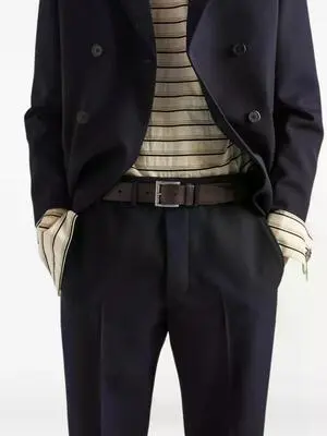 Prada Antiqued Leather Belt