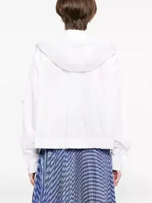 Sacai Hooded Panelled Zip Up Jacket