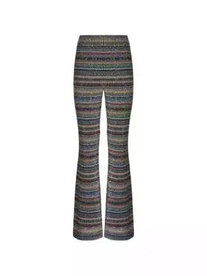 Missoni Sequin-embellished Zigzag-knit Trousers - Blue