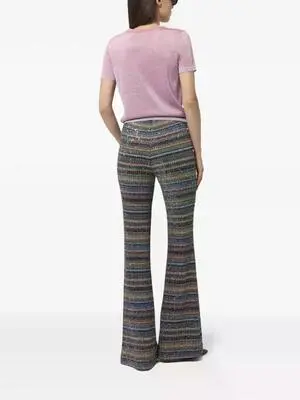 Missoni Sequin-embellished Zigzag-knit Trousers