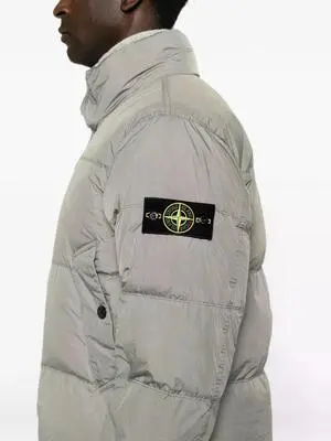 Stone Island Garment Dyed Crinkle Reps Ny Down Jacket With Wind Resistance