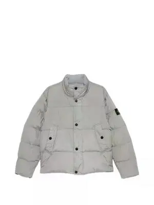 Stone Island Garment Dyed Crinkle Reps Ny Down Jacket - Grey