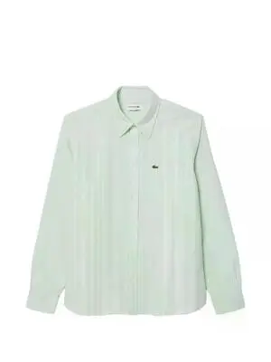 Lacoste Striped Oxford Shirt - Green