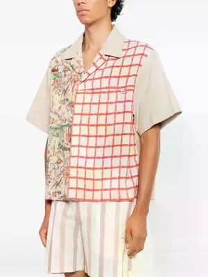 YOUNG N SANG Patchwork Floral-print Shirt