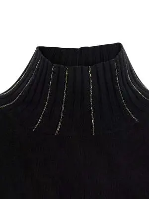 Fabiana Filippi Mini Bead-embellished High-neck Dress