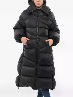 Bacon Quilted Hooded Down Jacket - Black