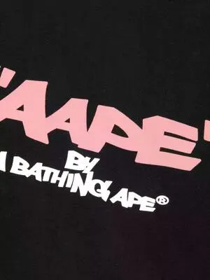 AAPE BY *A BATHING APE Graphic-print Long-sleeve T-shirt - Black