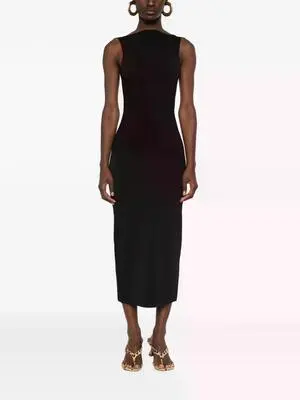 Cult Gaia Ava Open-back Ribbed-knit Midi Dress