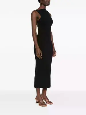 Cult Gaia Ava Open-back Ribbed-knit Midi Dress