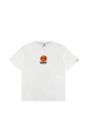 AAPE BY *A BATHING APE Moonface-print T-shirt - White