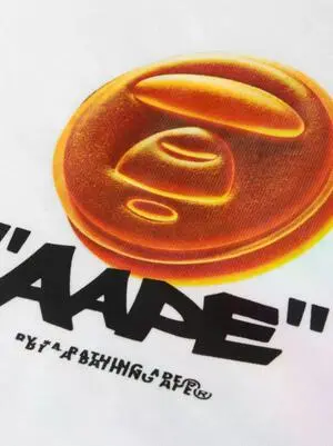 AAPE BY *A BATHING APE Moonface-print T-shirt
