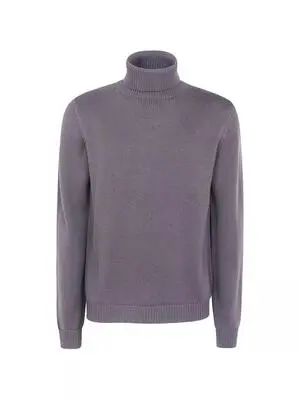 NUUR Turtle-neck Chunky-knit - Purple