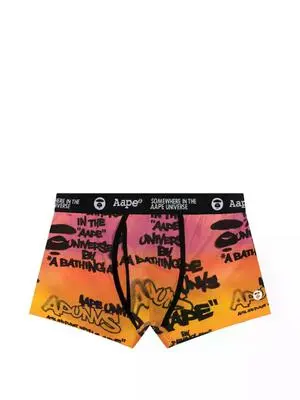 AAPE BY *A BATHING APE Graffiti-print Boxers