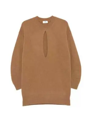 Elisabetta Franchi Cut-out Knitted Mini Dress
