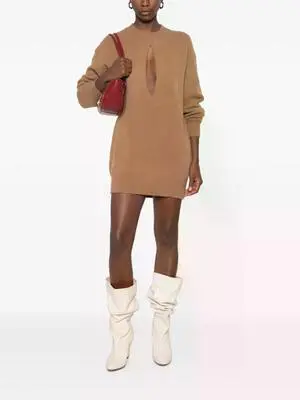 Elisabetta Franchi Cut-out Knitted Mini Dress