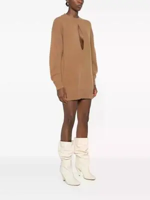Elisabetta Franchi Cut-out Knitted Mini Dress