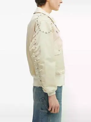 Alpha Industries X Thug Club Stud-embellished Patch Jacket