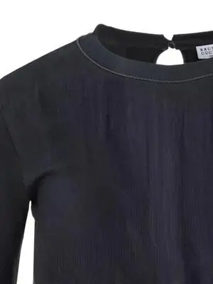 Brunello Cucinelli Monili Trim Short Sleeve T-shirt