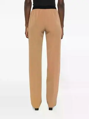 ERMANNO FIRENZE Logo-waistband Straight-leg Trousers